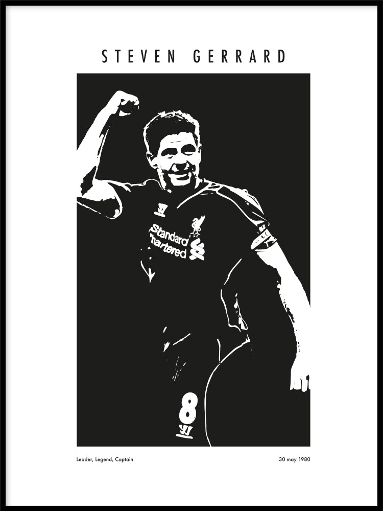 Poster: Memorable players Gerrard - order online from ...